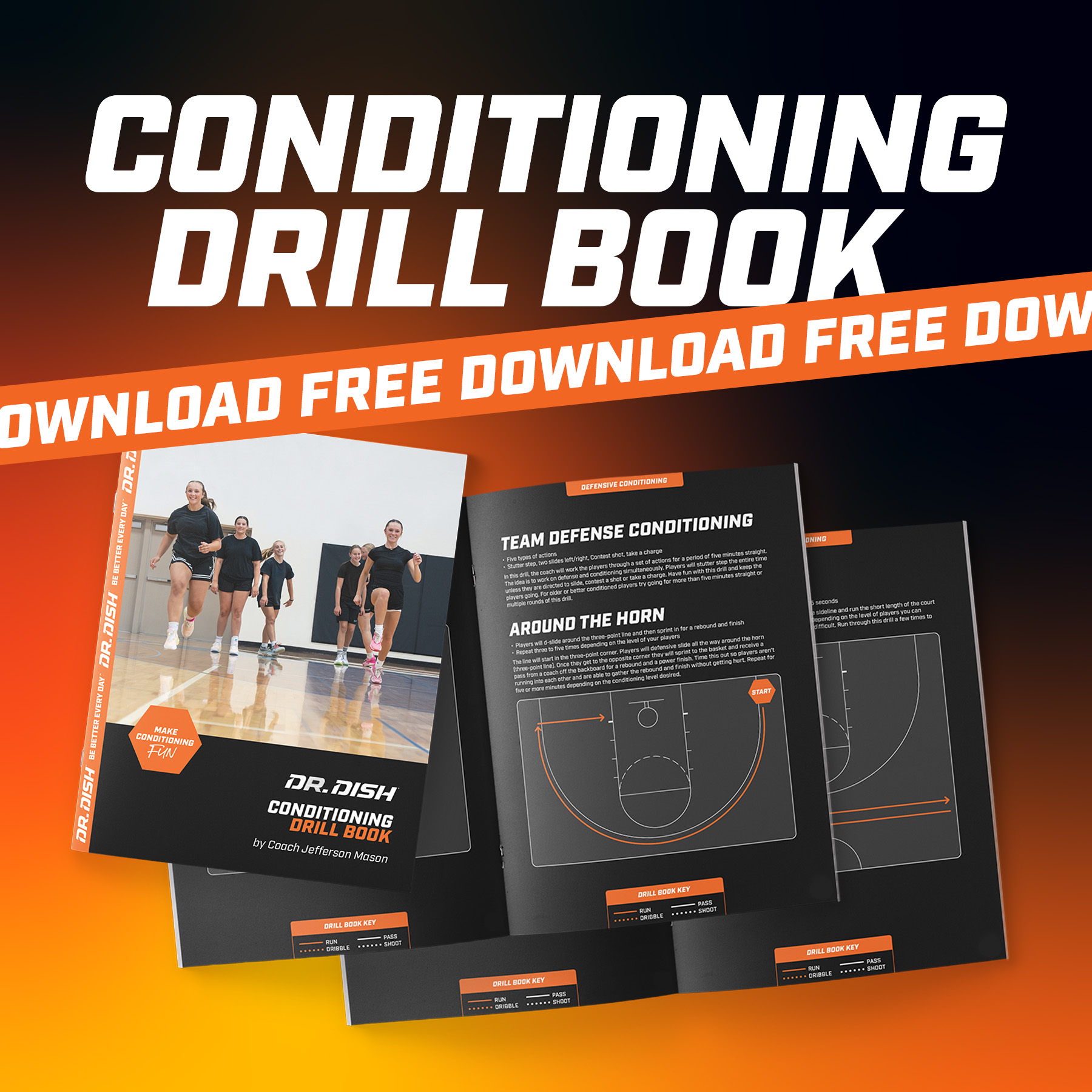 FREE Conditioning Drill Book | Dr. Dish Basketball